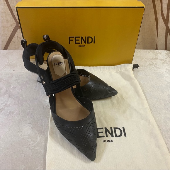 Fendi | Shoes | Fendi Colibri Slingback Shoes Run Big | Poshmark